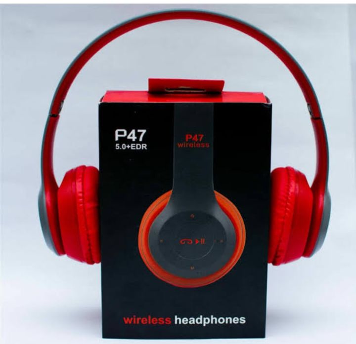 Original P47 Headphone With Microphone Wireless Earbuds Noise ...