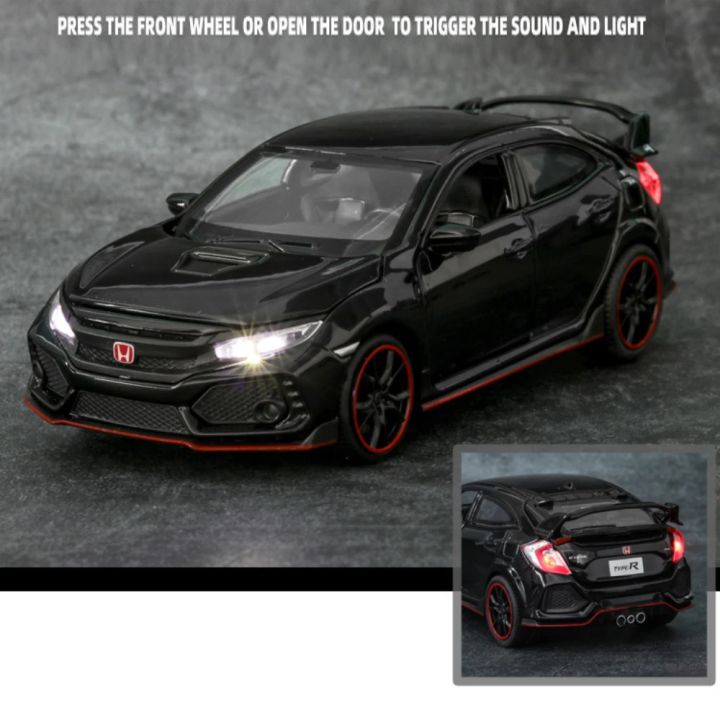 1:32 Honda CIVIC TYPE-R Alloy Diecast Toy Cars Model Simulated With ...