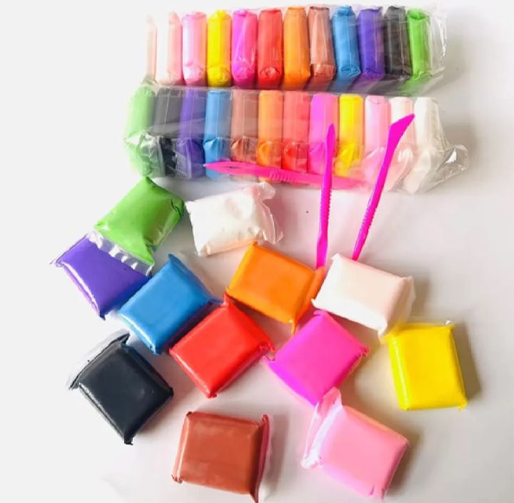 PACK Of 12 Formic Playdough Air Dry Polymer Clay Form Clay For Kids DIY ...