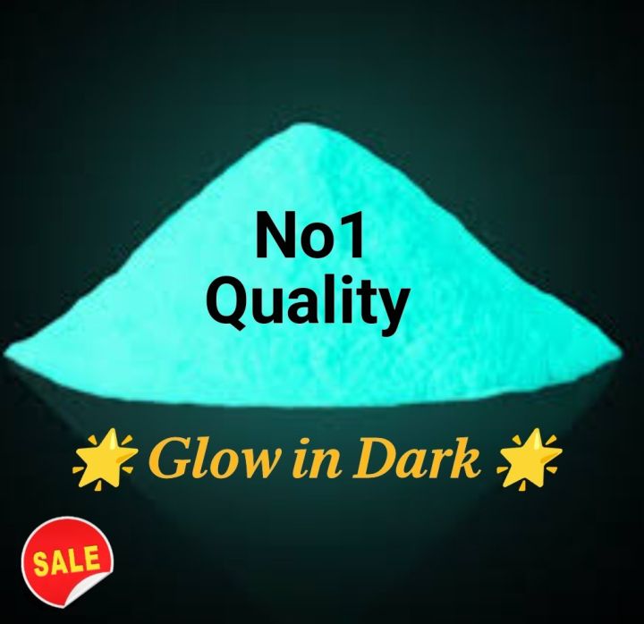 Glow in Dark Powder Pigments Aqua For Artwork Crafting Paints Resins ...
