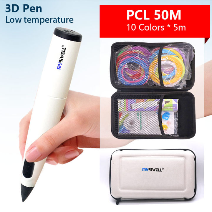 Myriwell low-temperature 3D pen set with a Big 3D Pen Case, And PCL ...