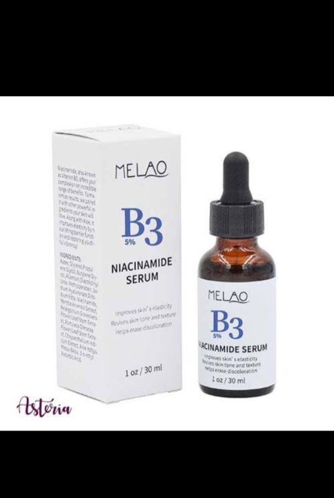 Face Serum with Melao Niacinamide Vitamin B3 for Moisturising Hydrating ...