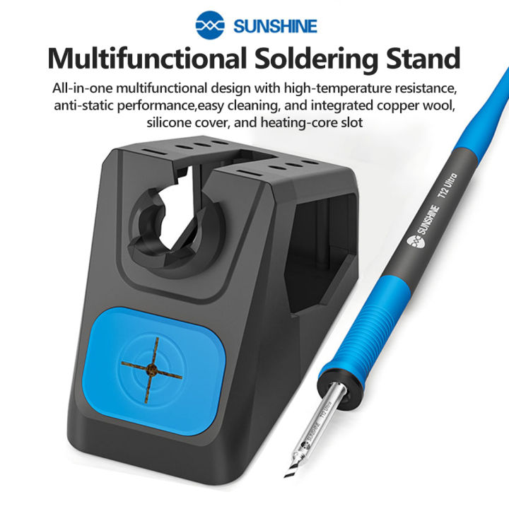 SUNSHINE T12 Ultra Smart Soldering Station with Soldering Iron Holder ...