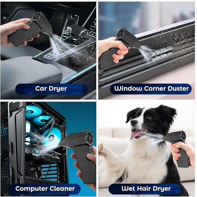 Supwell Jet Blower Dry Blower 130000 RPM Portable Cordless Mini Jet Fan ...