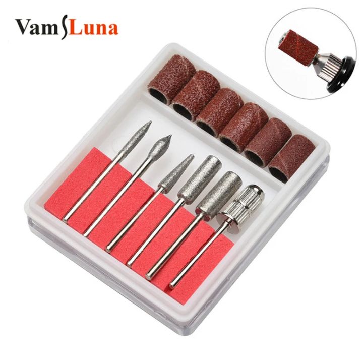 Nail Polishing Head Set Sanding Belt File Set Electric Nail Drill ...