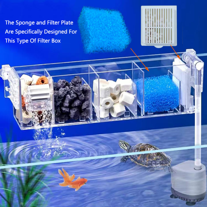 Wall Mounted Fish Tank Filter Replacement Plate Aquarium Biochemical ...