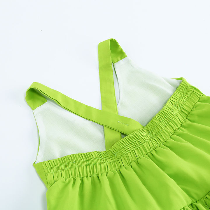Disney Green Fairy Tinkerbell Princess Elf Dress Halloween Costumes For ...