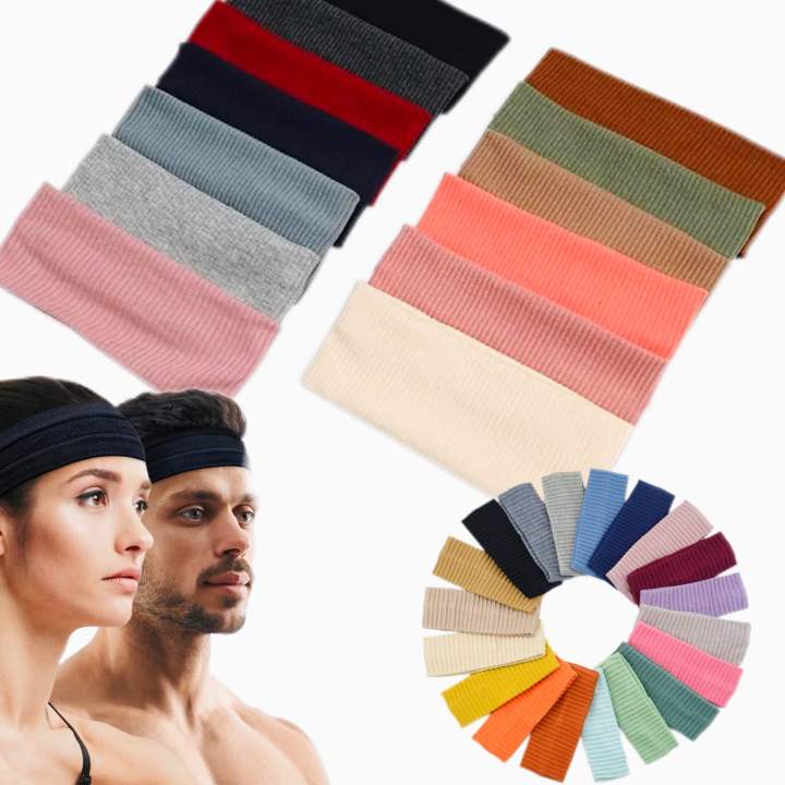 Wide Headbands Soft Head Band Plain Stretchy Unisex Kylie headband ...