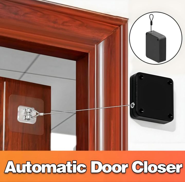 Portable Automatic Punch-Free Automatic Door Closer Soft Close Door ...