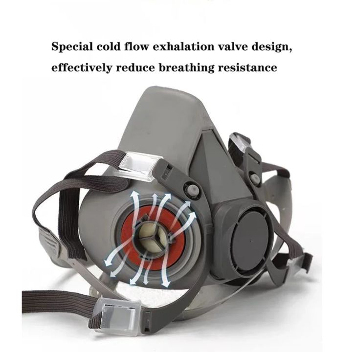 Industrial 6200 Respirator Dustproof Gas Mask Body Spray Paint ...