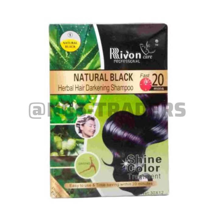 RIVON COLOUR SHAMPOO 12 Sachets | Daraz.pk