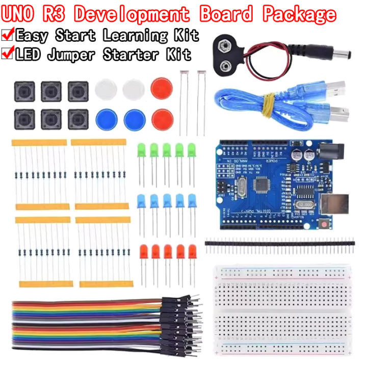 Starter Kit For UNO R3 Mini Breadboard LED Jumper Wire Button For Arduino Diy Kit School ...