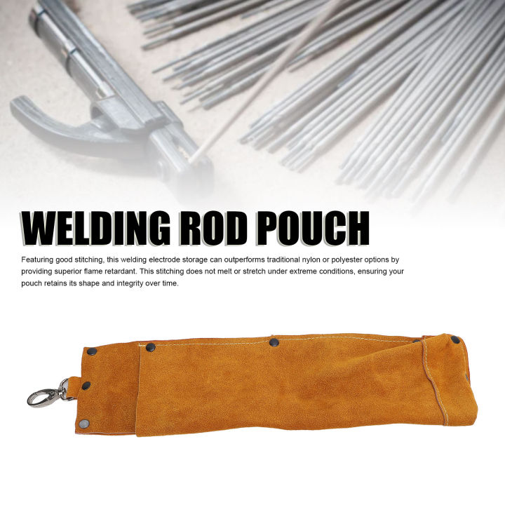 Welding Electrode Storage Flame Retardant Leather Welding Rod Storage ...