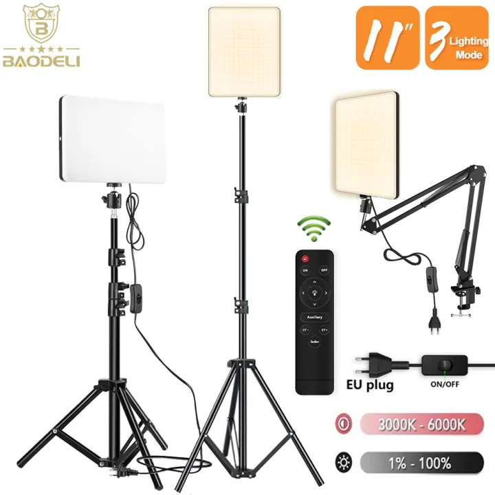 LED Fill Lamp Video Light Panel Bi-color 2700k-5700k Photography ...