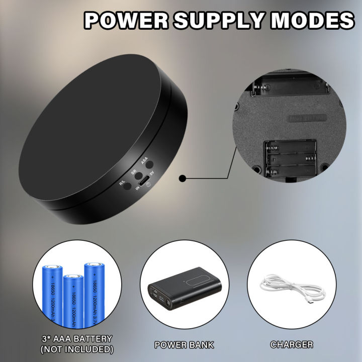 2025 New 360° Rotation Electric Rotating Display Stand Noiseless ...