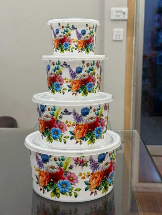 4 pcs box for multi purpose kitchen & lunch dinner etc | Daraz.pk