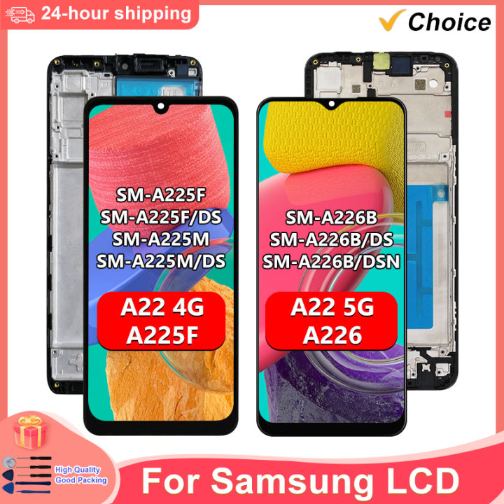 OLED A22 4G Display For Samsung Galaxy A22 4G SM-A225F LCD Display ...