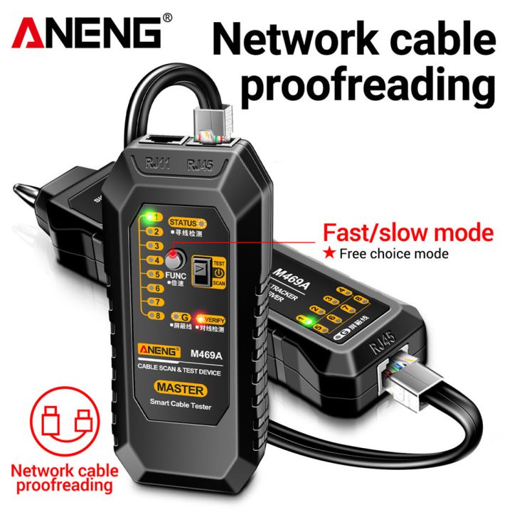 ANENG Network Cable Tracker M469A Networking Analyzer RJ45 RJ11 ...