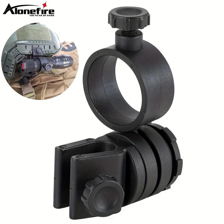 18-28mm 360 degree Angle Adjust Tactical light Helmet lamp Clamp ...