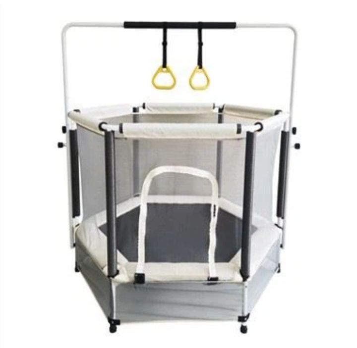 Kids Trampoline with Cover Hanging & Hoop | Daraz.lk