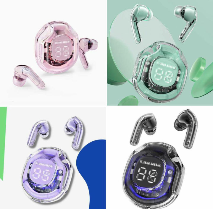 Ultra Pods Pro Earbuds Transparent TWS Bluetooth Earbuds BT Gaming ...
