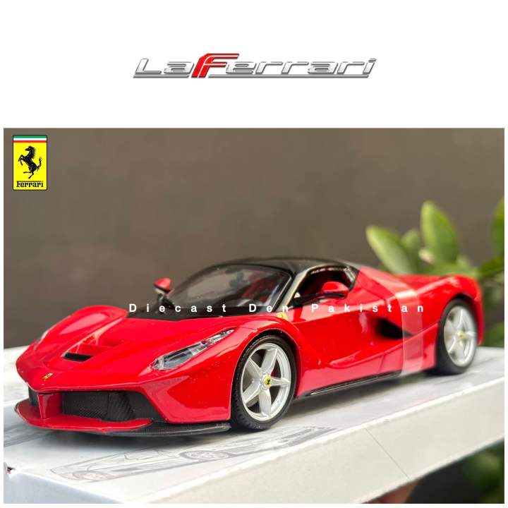 Ferrari LaFerrari Red 1/24 Scale Diecast Model - Bburago | Daraz.pk