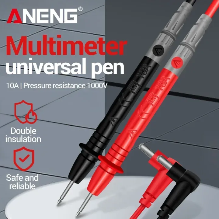 ANENG Digital Multimeter 1000V 10A Probe Universal Test Lead Needle Pin ...