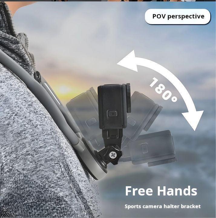 Silicone Neck Mount Soft for Gopro Hero 13 12 11 10 9 8 DJI OSMO Action ...