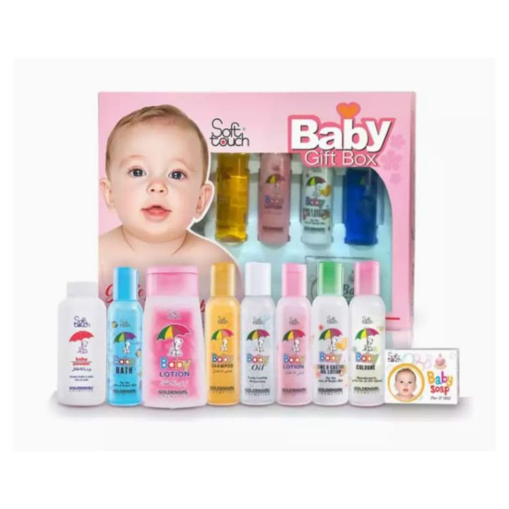 Soft Touch Baby Gift Box Large 8 items 120 ml | Daraz.pk