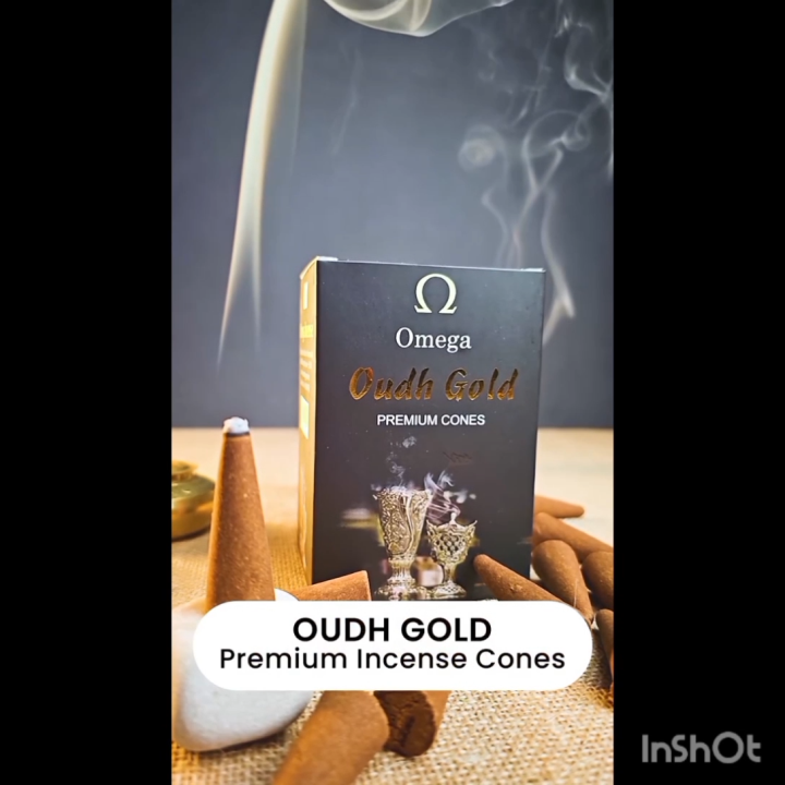 OMEGA OUDH Gold Premium Dhoop Cone | Daraz.com.bd