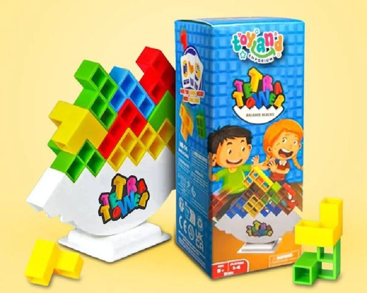 Tetra Tower Stacking Game Toy Colourfull Stacking Blocks Colourfull ...