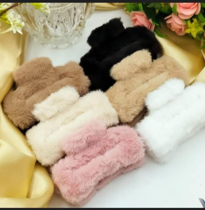 Pack of 1-2-4-6 New 2025 Cute Plush Hair Claw || Hair Accessories For ...