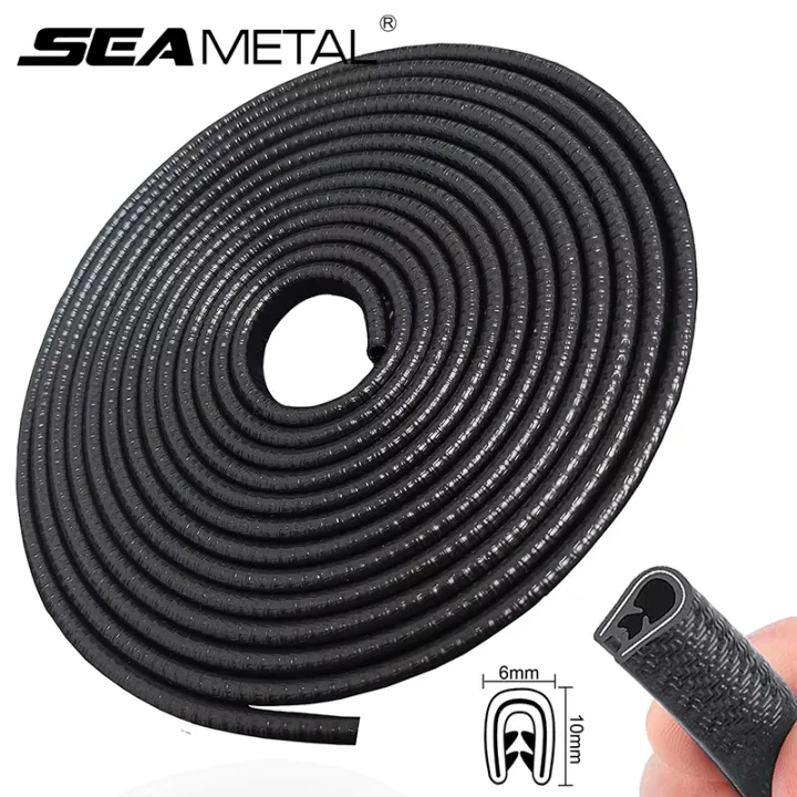 SEAMETAL Car Door Edge Seal Strip 2/5/10m U-Shape Auto Door Protector ...