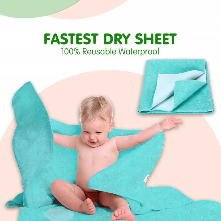 Magic Dry Waterproof Baby Dry Sheet (70x50 cm) | Quick-Dry, Washable ...