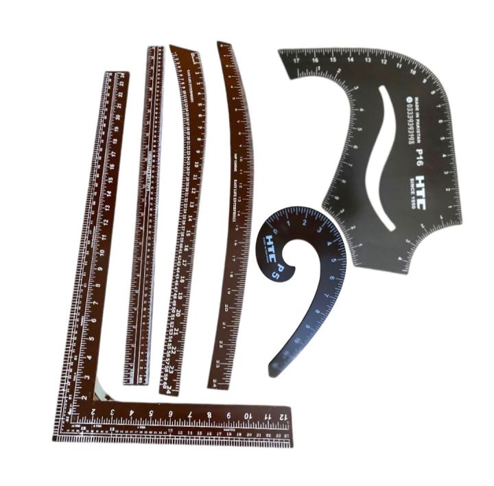 This set includes 6 Tailoring Scales L-Squares, Pant Curve 24 inch, Hip ...