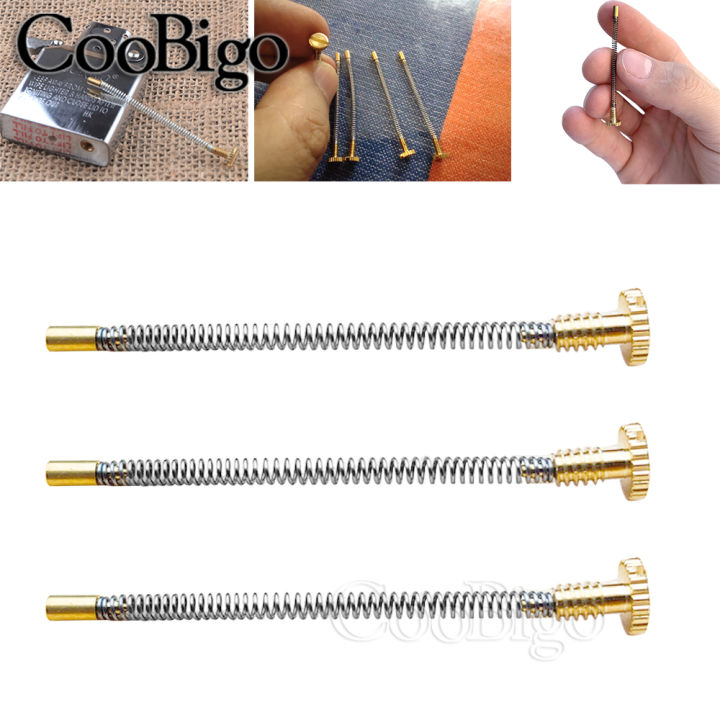 5pcs Kerosene Lighter Spring Screws Replacement Zippo Zorro Petrol Oil ...