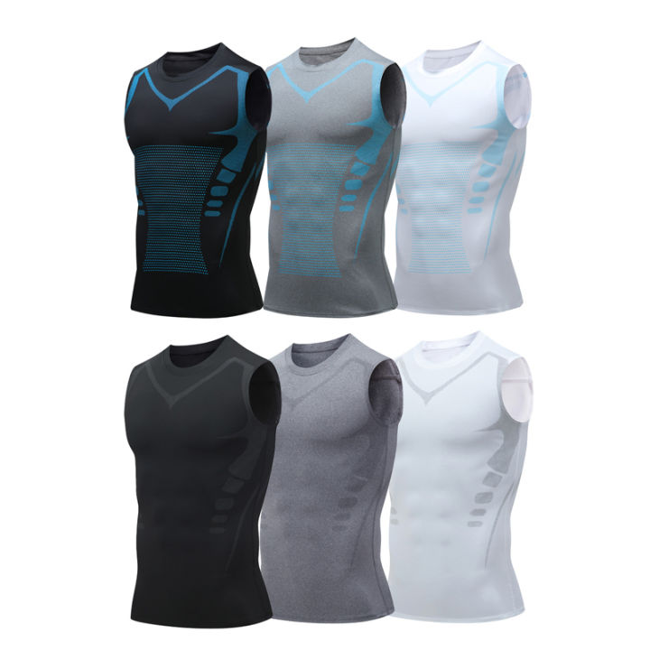 Mans Compression Tank Top Men Gym Shirt Sleeveless Quick Dry Sportswear ...