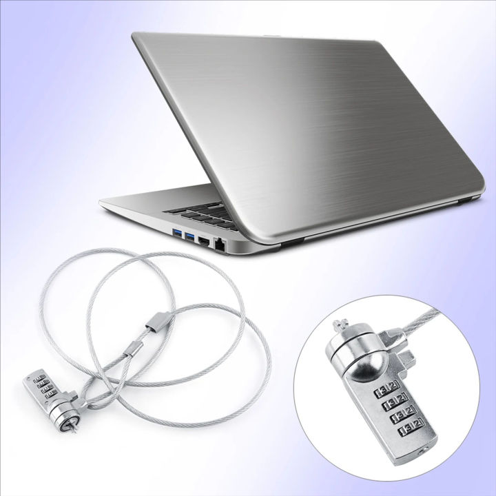 Laptop and PC anti-theft devices, combined security lock, cable chain ...