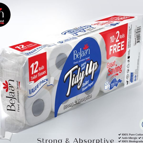 Toilet Paper Tissue Roll 2 Ply 10+2 Packet (12 Roll Per Packet) | Daraz.pk