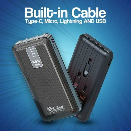 Soroo- PB-174 20000 mAh 3.7v 12W Power Bank Fast Charging with 4 in 1 ...