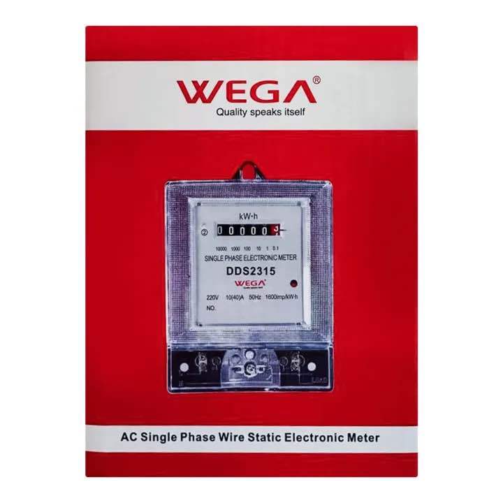 WEGA AC signal phase wire static electronic meter 240V | Daraz.com.np