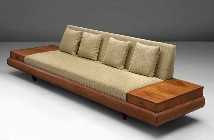 Low height divan sofa. made by canadian oak vinier | Daraz.com.bd