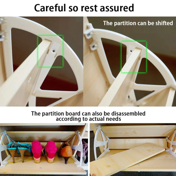 Plastic Shoe Cabinet Hinges Accessories Drawer Storage Shelf Turn over ...