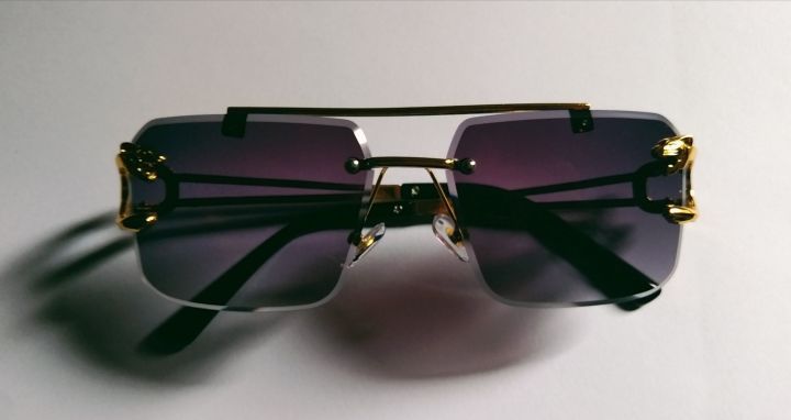 Steampunk Rimless Square Sunglasses Men 2024 | Daraz.pk