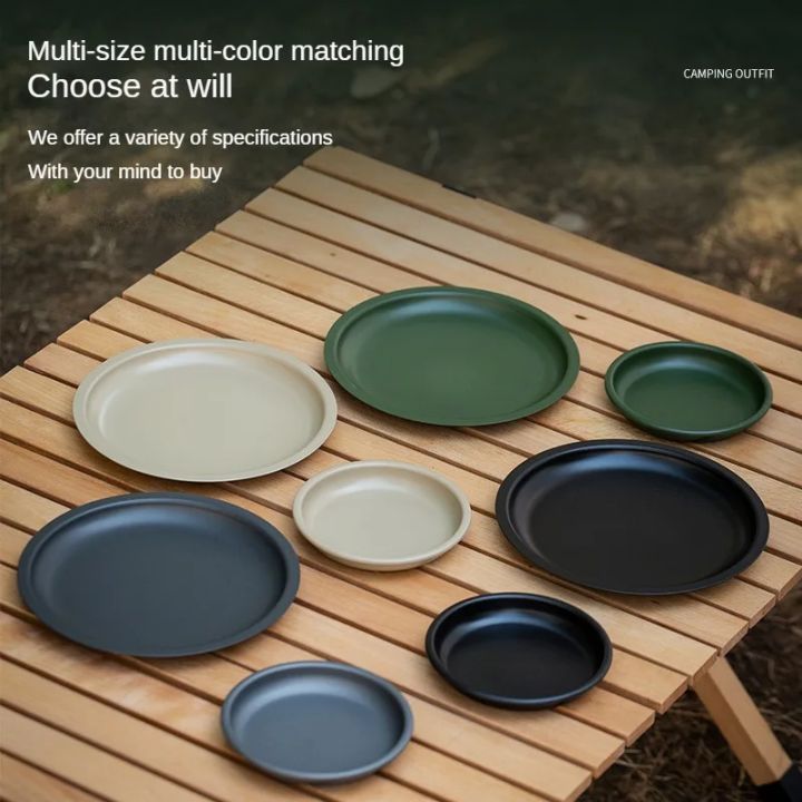 Aluminum Alloy Dining Dish Outdoor Camping Picnic Tray Dirt Proof ...
