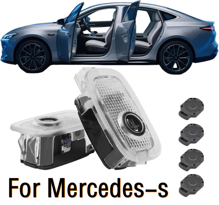 NEW 2pcs LED Car Door Logo Shadow Welcome Projector Light Accessories ...