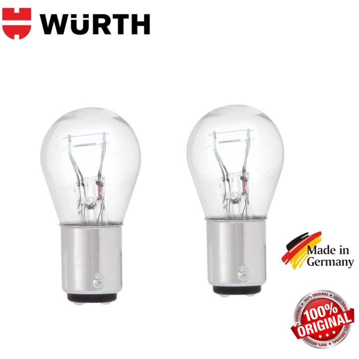 WURTH 12V 21/5W Double filament bulb Car Van Brake bulb 2PCS | Daraz.lk