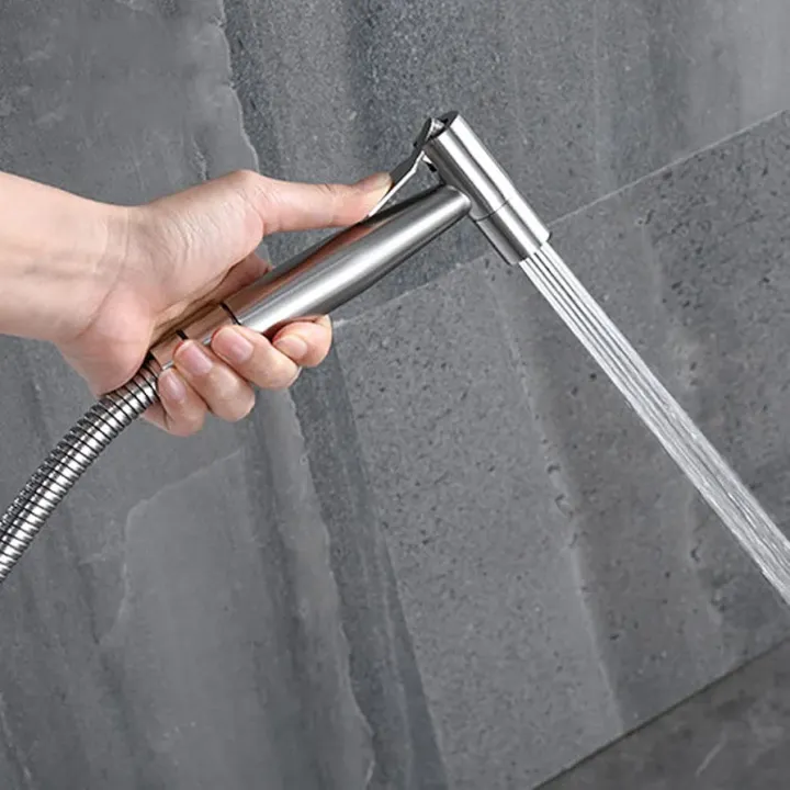 Muslim Shower stainless steel with 1 meter cp chain pipe and holder ...