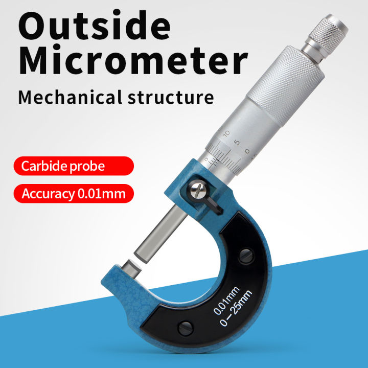 0.01mm Outside Micrometer External Micro Meter Mechanical Micrometers Measuring Tools ...
