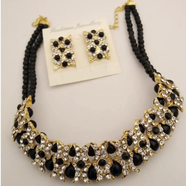 Choker With Earring For Girls Fashion | Daraz.pk